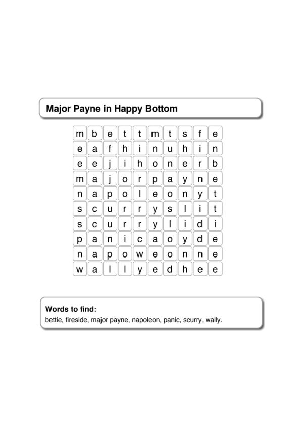 wordsearch | Happy Bottom Books